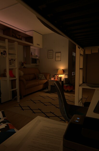 [DEV] Modern dorm room for girls - EvilBox | Boosty