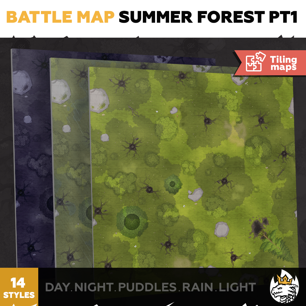 Summer Forest DnD Map. Part 1 - Aleksandr Filinkov | Boosty