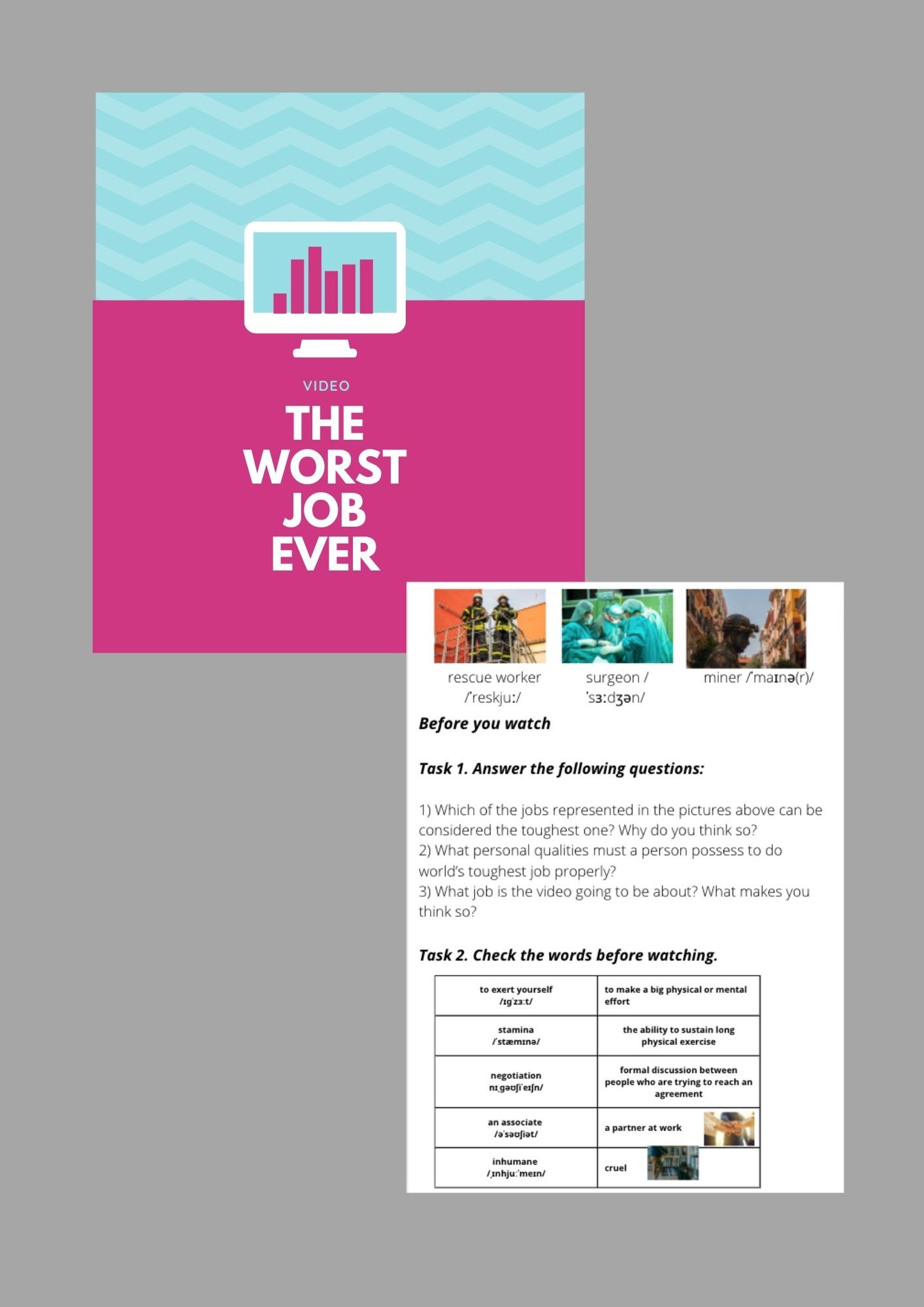 The worst job ever! - Готовые уроки по английскому язык | Boosty