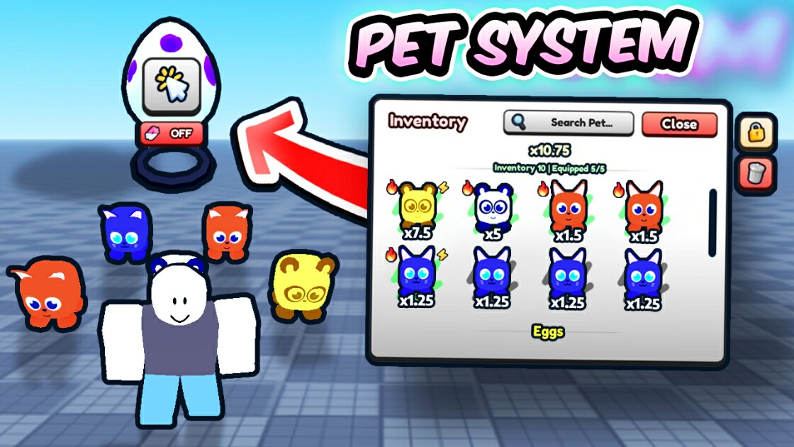 🐾Pet System | Egg Hatching System | Roblox Studio - VLYAPI | Boosty