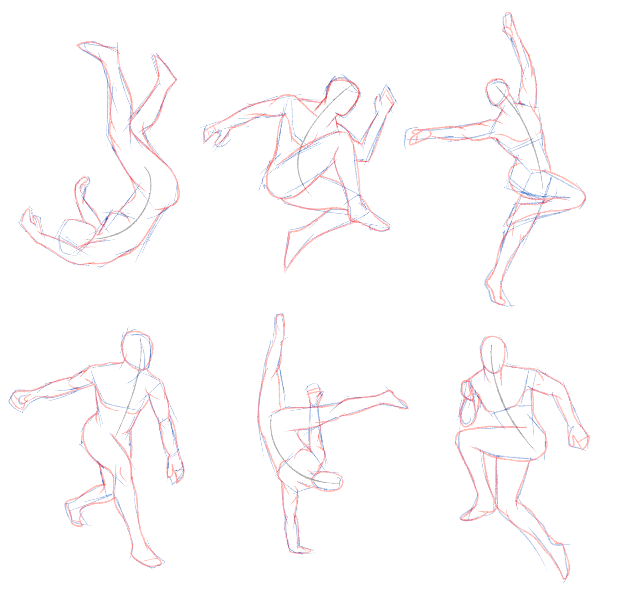Learning To Draw Dynamic Poses So Here Is Some Of My Scribbles 0
