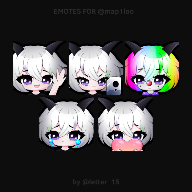 twitch emotes - Letter EMOTE ARTIST | Boosty