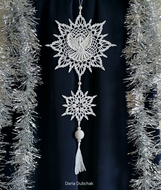Снежинка СХЕМА - Snowflake FREE PATTERN - Daria Dubchak - Дарья Дубчак ...