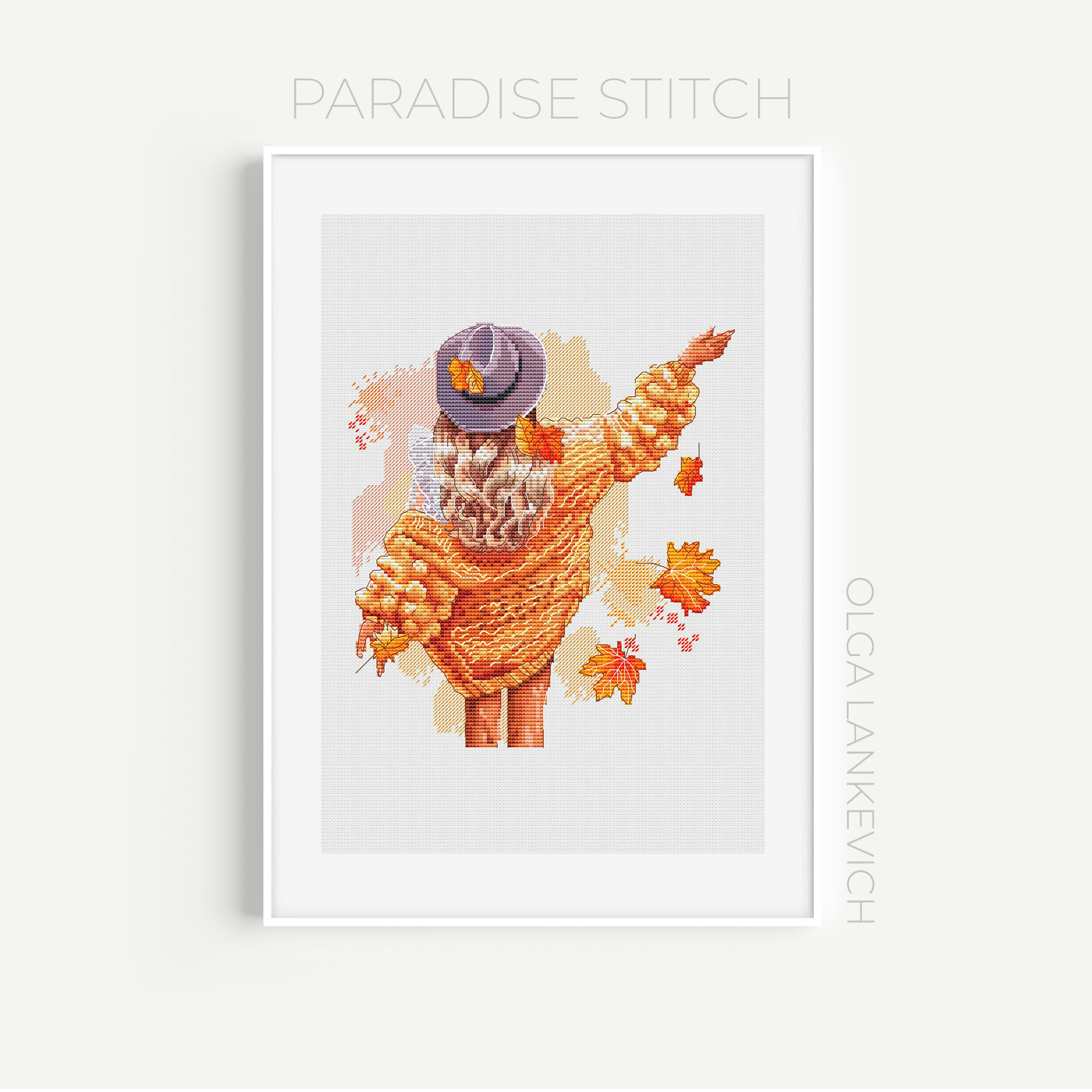 Leaf Fall cross stitch pattern - Olga Lankevich | Boosty