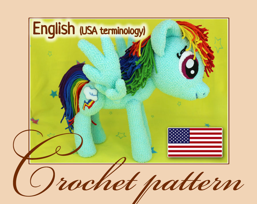 Rainbow Dash - crochet pattern - Anna Sadovskaya | Boosty