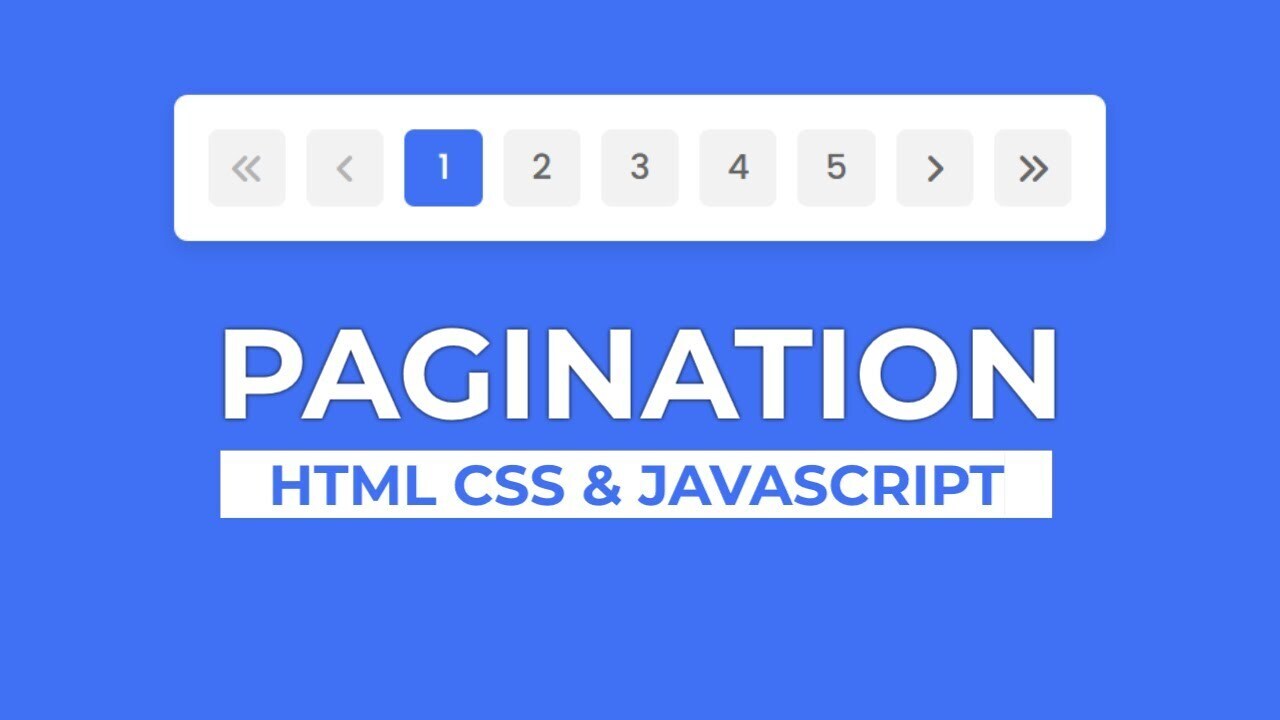 🔸 Как сделать постраничную нумерацию страниц (pagination) для сайта в HTML CSS и JavaScript ...