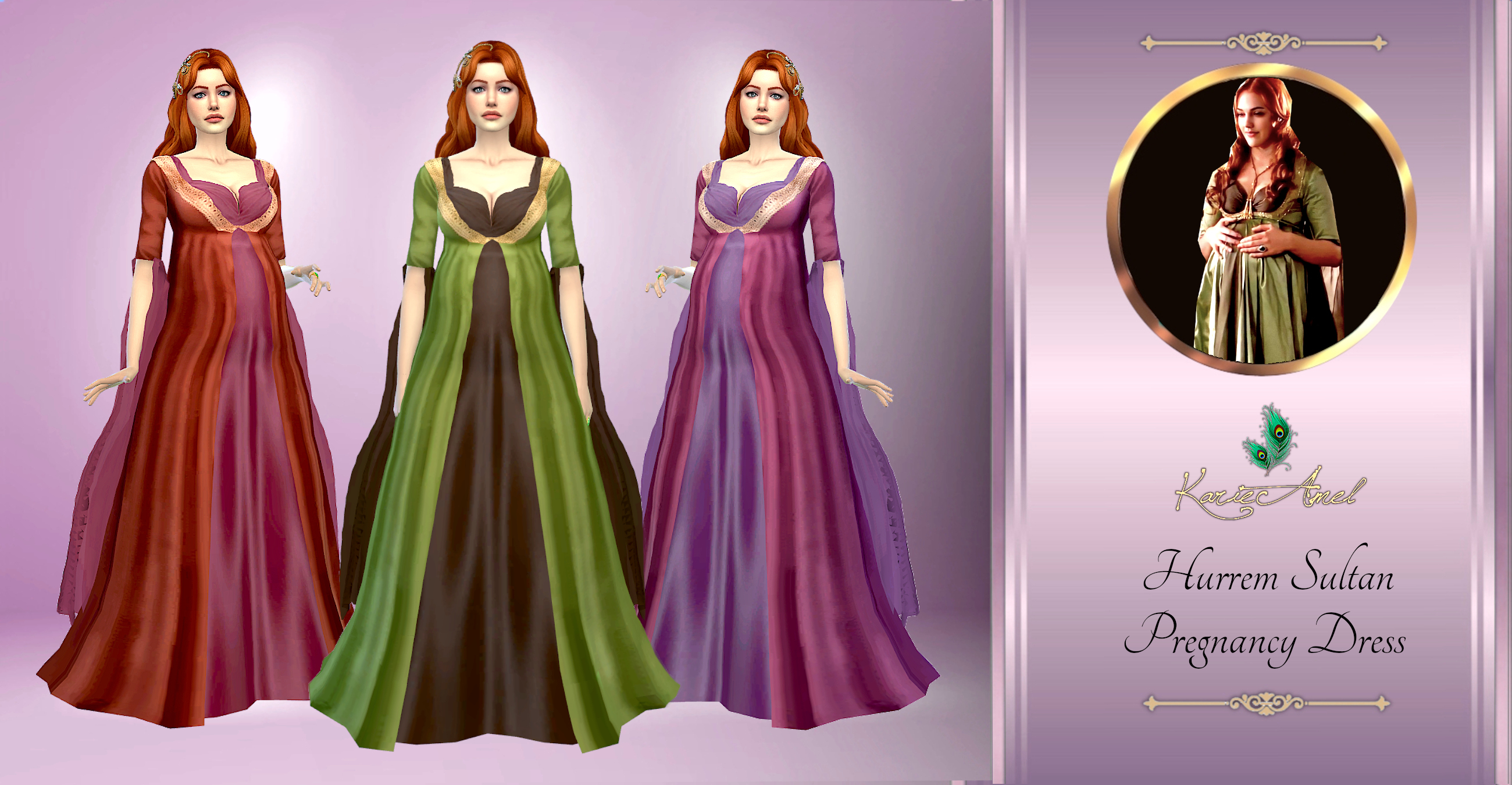 🤰 Hurrem Sultan Pregnancy Dress🤰 - Karie-Amel Sims | Boosty