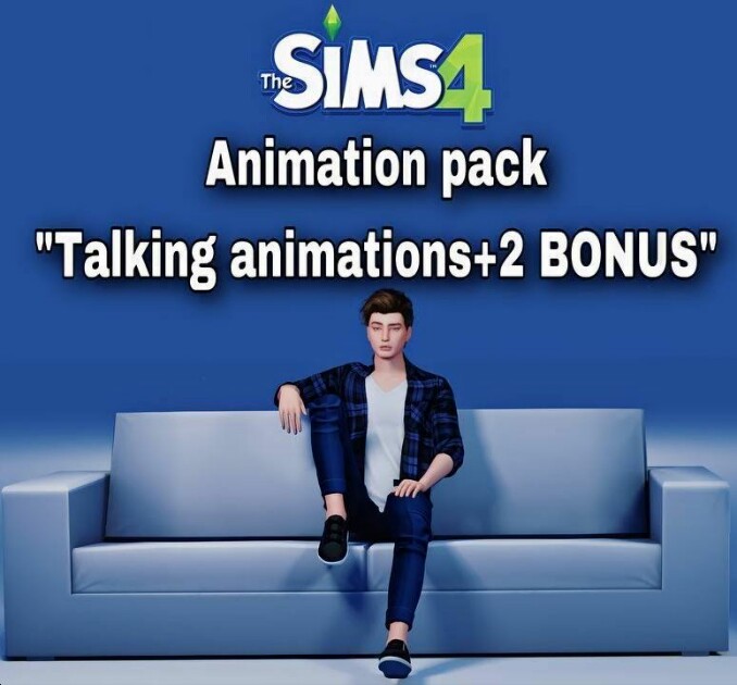 Animation pack Sims 4(Talking animations + 2 BONUS)/(DOWNLOAD ...