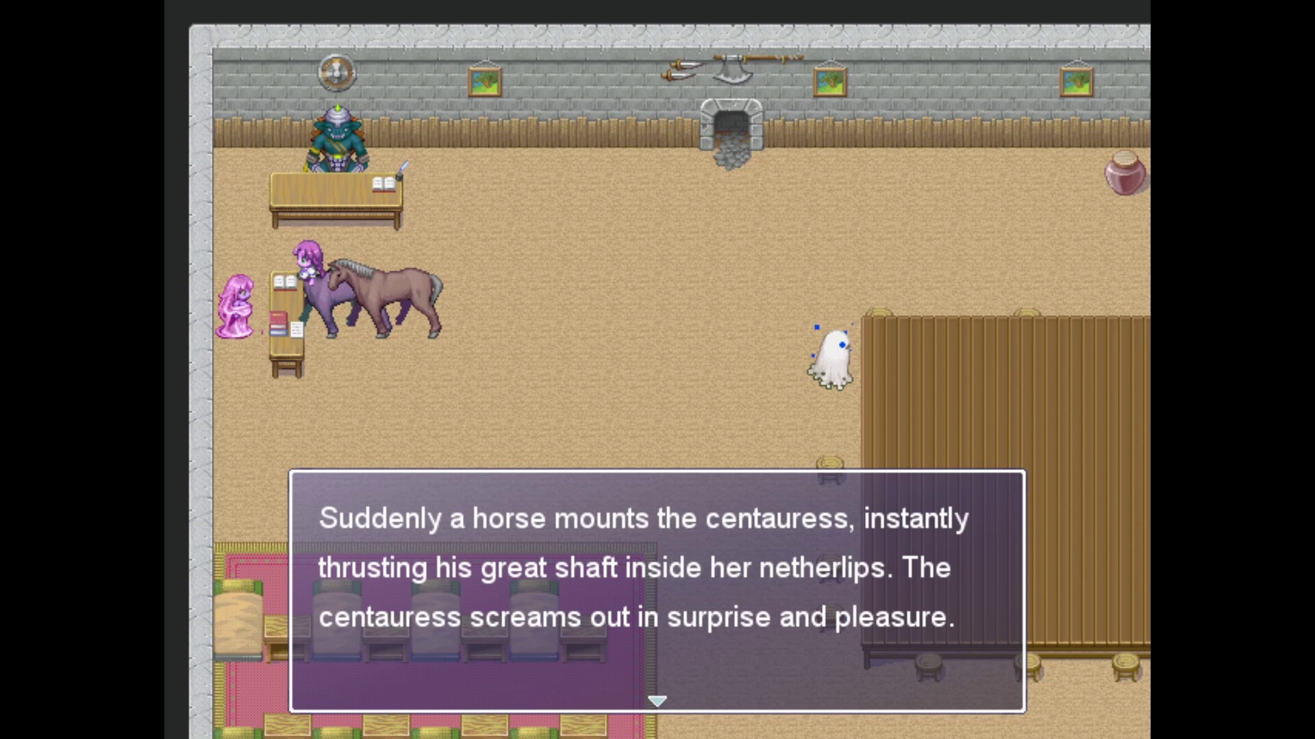 Some fun in the womb of a centaur (Bad ending). Mysta's Vore RPG - Vore House | Boosty