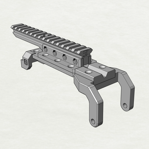 Picatinny rail mount for PKM - Beskar Custom | Boosty