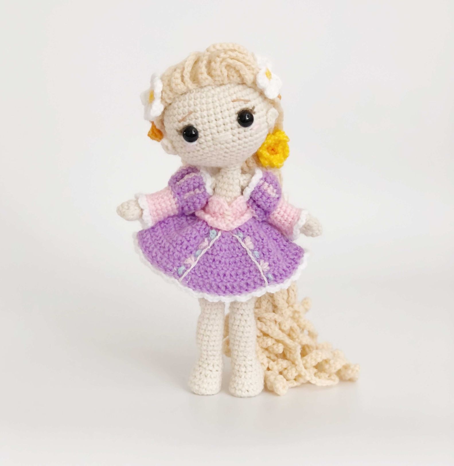 Rapunzel Crochet Doll Pattern Cinnamon Doll Boosty