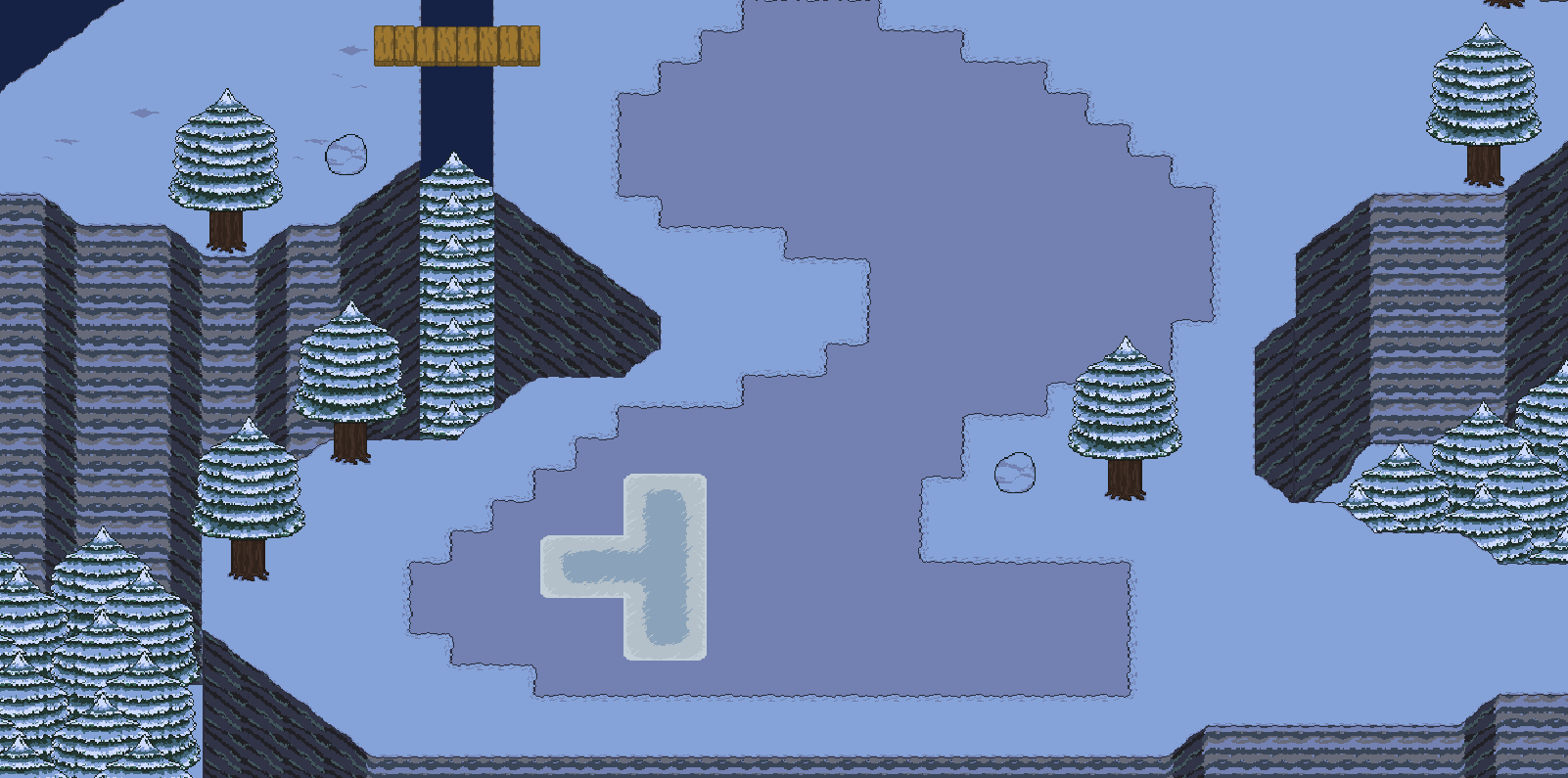 Snowdin upscale tiles and obstacles - Capitan Salat | Boosty