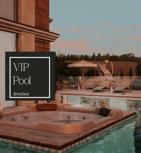 VIP Pool Complex CC (516 мб) 1.121 - Sims4Soul | Boosty