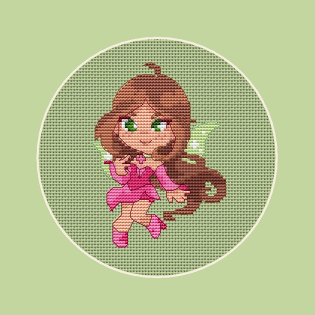 Флора WINX - Stitch factory Авторские схемы вышивки | Boosty