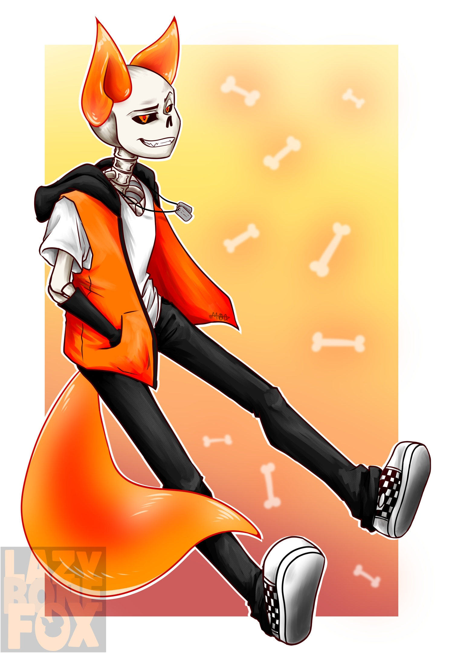 My skeleton past.. - Lazybonefox | Boosty