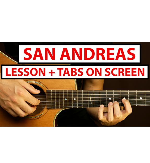 GTA San Andreas | Lesson + Tabs On Screen - Fingerstyle Club | Boosty
