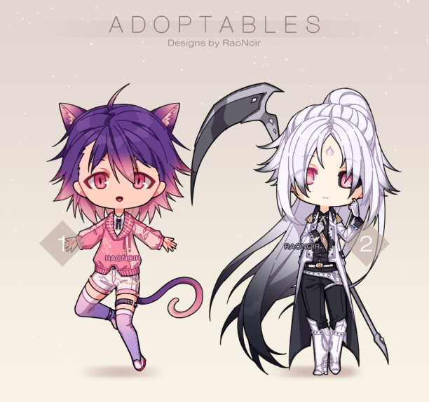 Chibi Adoptables 230-231 - RaoNoir | Boosty
