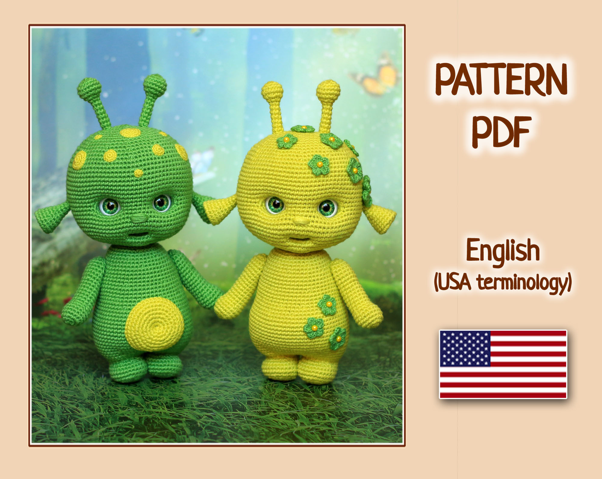Aliens - crochet doll pattern - Anna Sadovskaya | Boosty