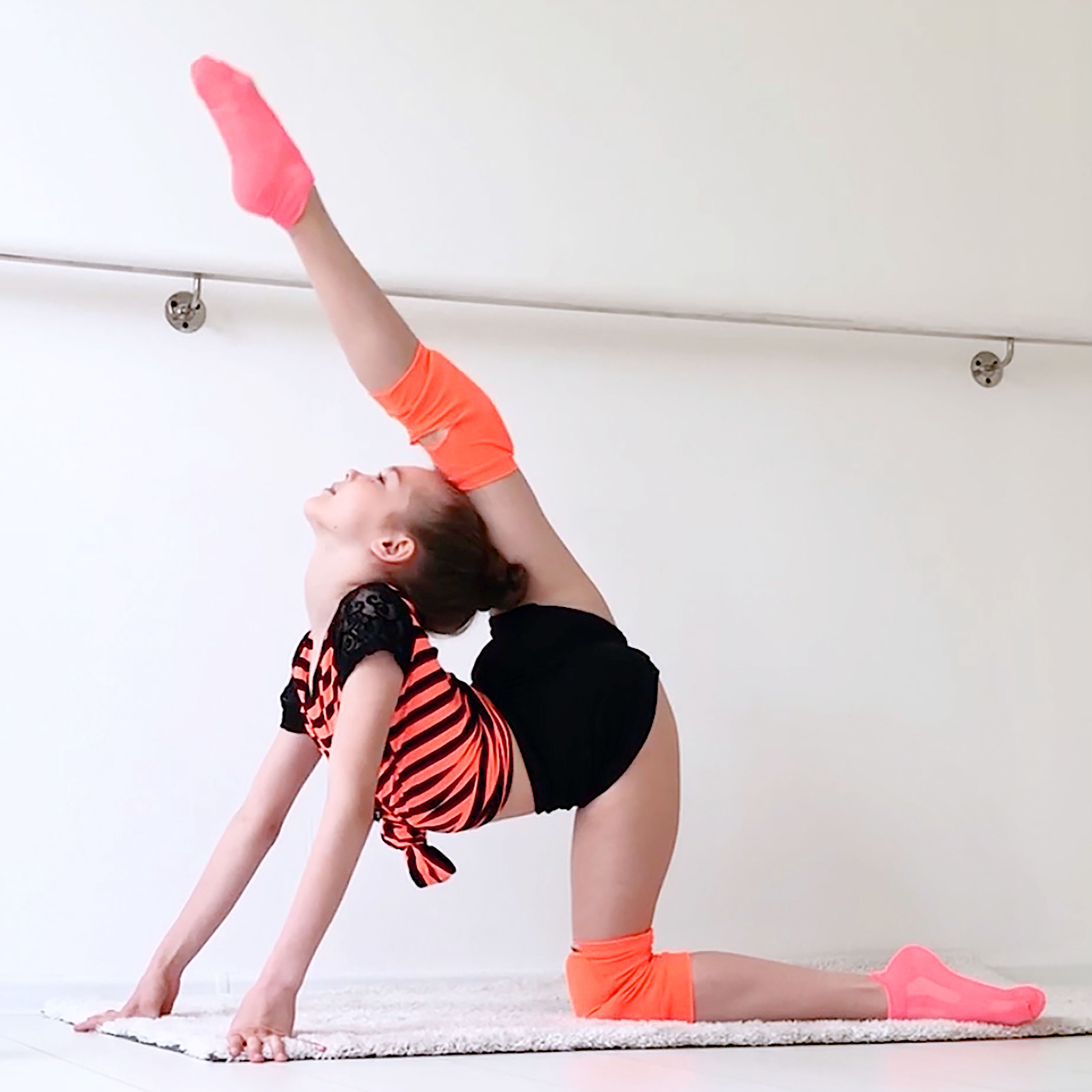 Gymnastic Warm Up In Orange Tina Boosty