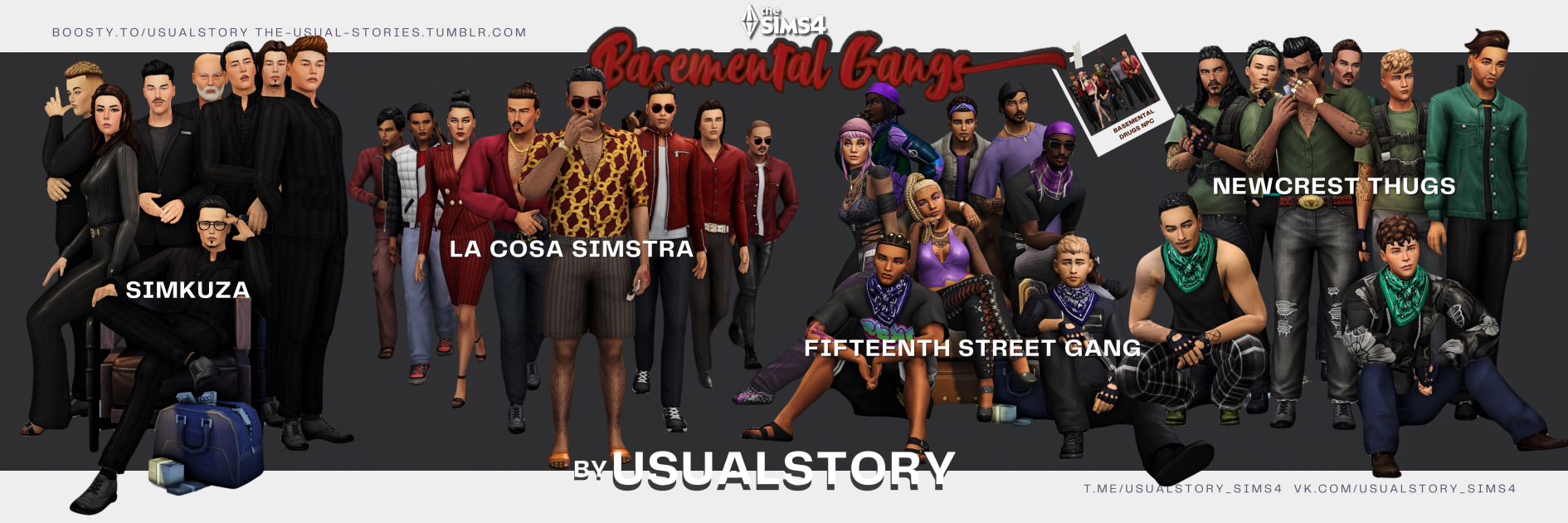 BIG PACK | BASEMENTAL DRUGS & GANGS SIMS - Usual Story 📜 | Boosty