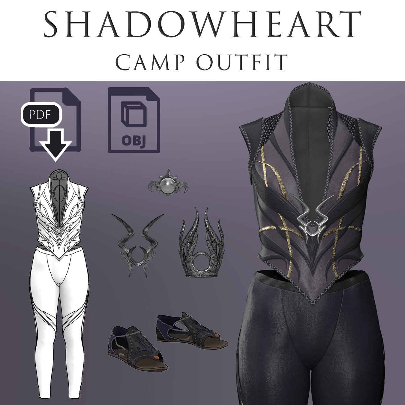 Shadowheart camp outfit sewing pattern - Lizhen | Boosty