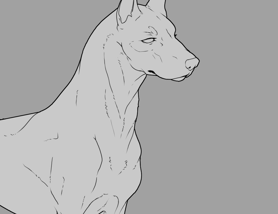 Doberman base - SgtRayFox | Boosty
