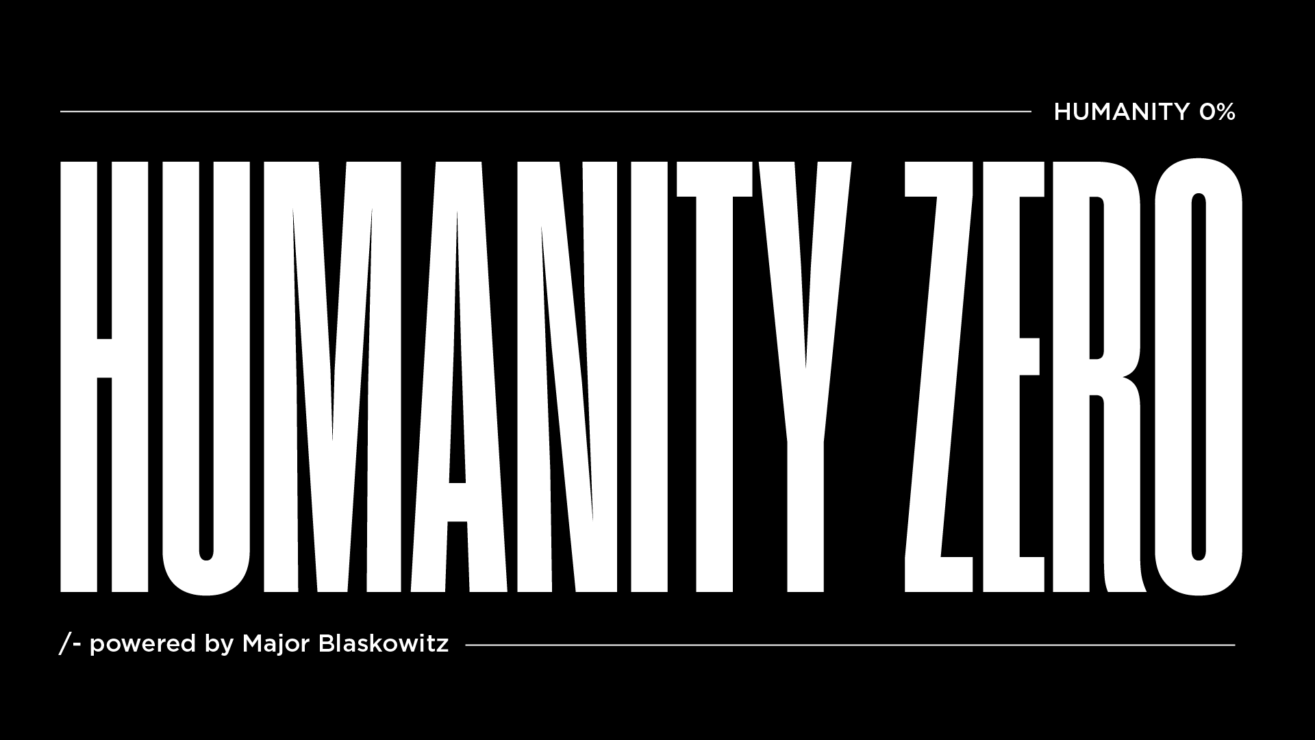 Humanity Zero: Дизайн мрачного будущего. Шаг 25. - BLASKOWITZ INC | Boosty