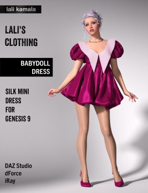 Lali's Babydoll Dress for Genesis 9 - Lali Kamala | Boosty