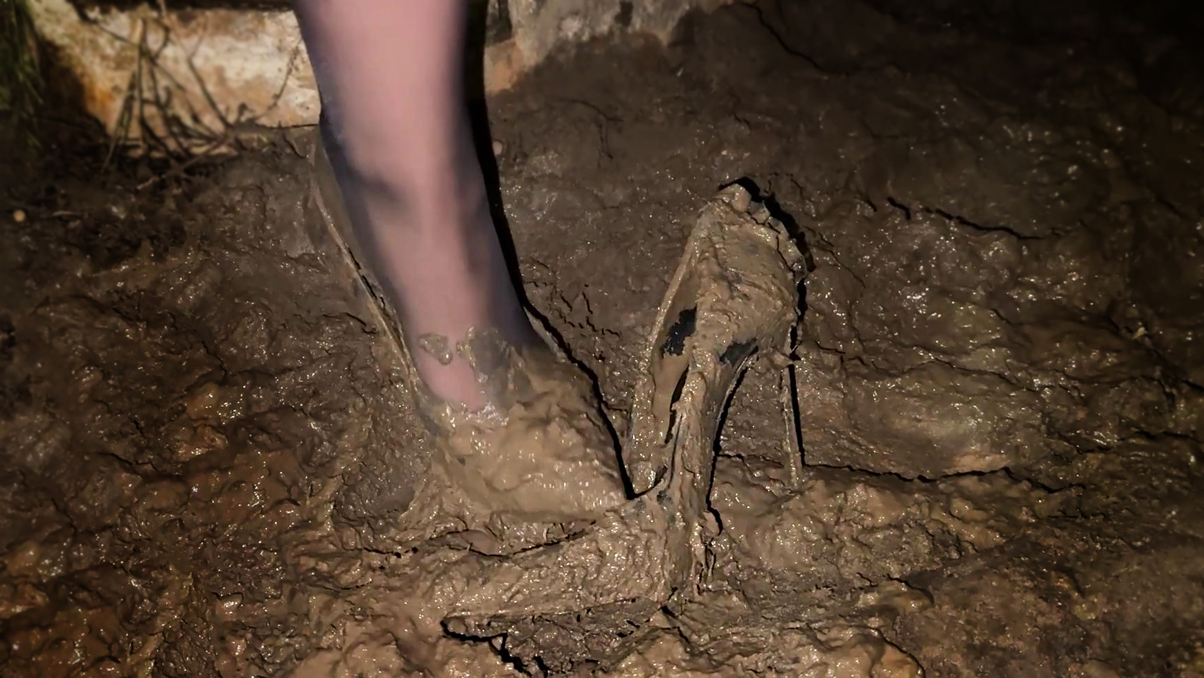 Casadei Blade in Mud, Wrecked High Heels, High Heels Sinking in Mud ...