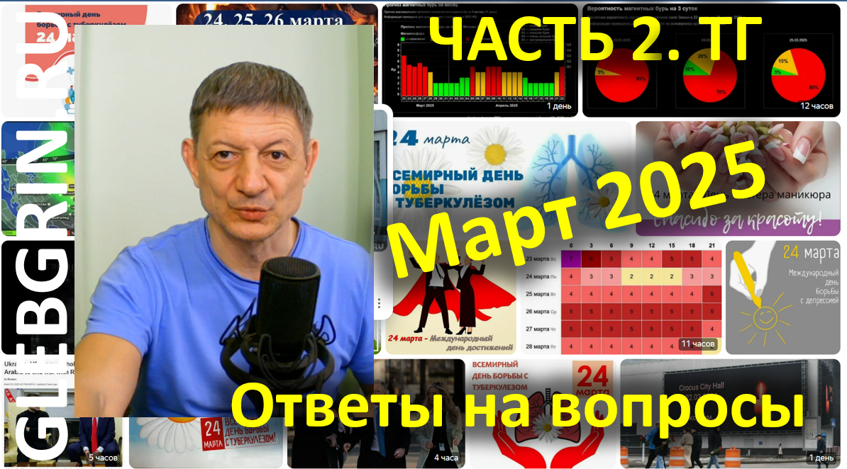 Март 2025. Ответы на вопросы. Часть 2. ТГ - Глеб Гринфельд | Boosty